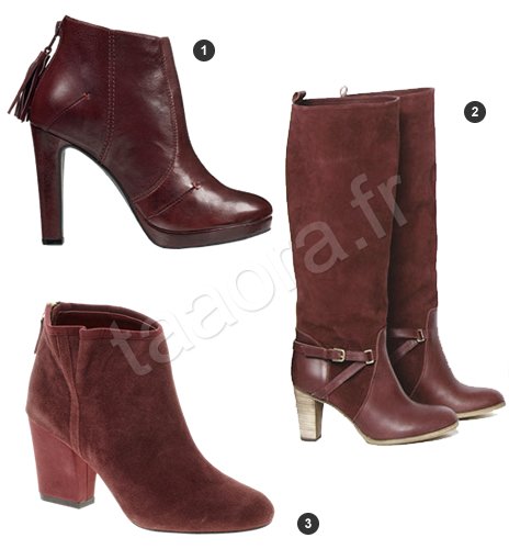 Chaussures couleur bordeaux tendance Hiver 2013 - Taaora - Blog Mode ...