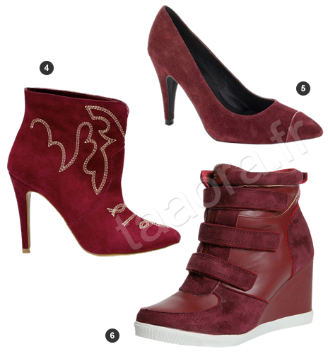 Chaussures couleur bordeaux tendance Hiver 2013 - Taaora - Blog Mode ...