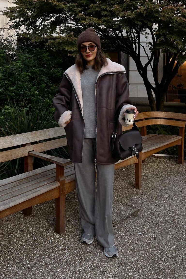 Pantalon large gris : idées tenues hiver - Taaora - Blog Mode ...