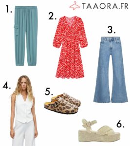 Pièces mode de la semaine : pantalon vert d'eau, robe rouge imprimée ...