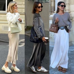 Comment porter la jupe longue en satin ? - Taaora - Blog Mode, Tendances, Looks
