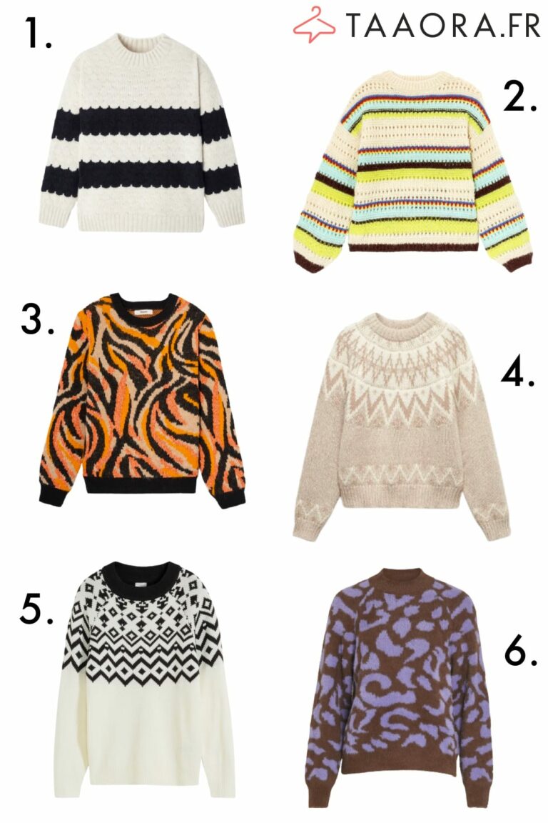 Tendance mode hiver 2023-2024 : les pulls à motifs - Taaora - Blog Mode ...