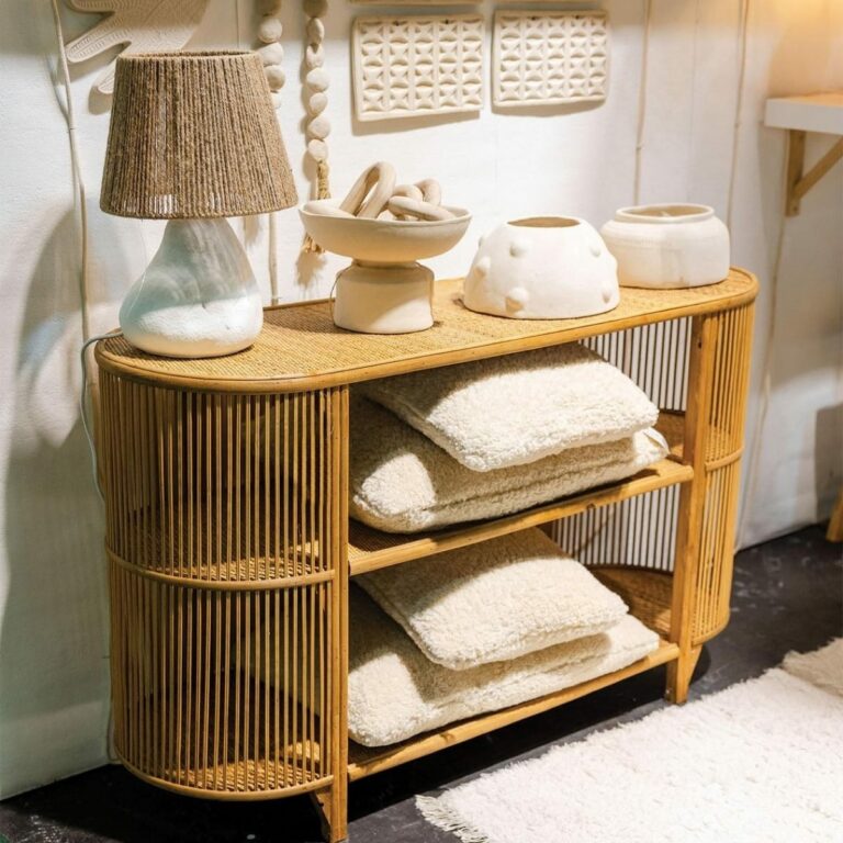 Idée Déco : Console en rotin pour un intérieur naturel et élégant ...