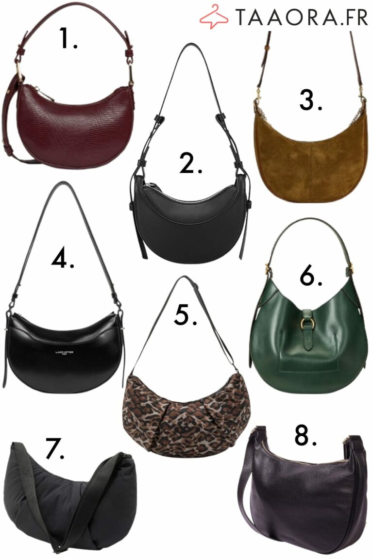 8 Sacs demi-lune tendance pour l'automne-hiver 2024-2025 - Taaora - Blog Mode, Tendances, Looks