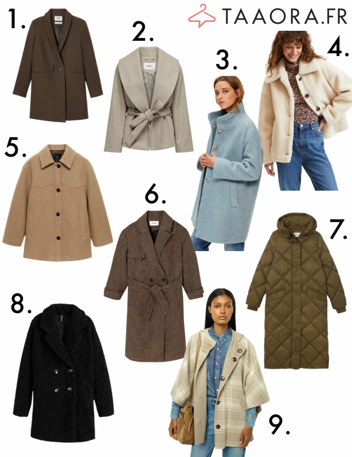 9 manteaux femme hiver 2024-2025 : les tendances à ne pas manquer cette saison - Taaora - Blog ...
