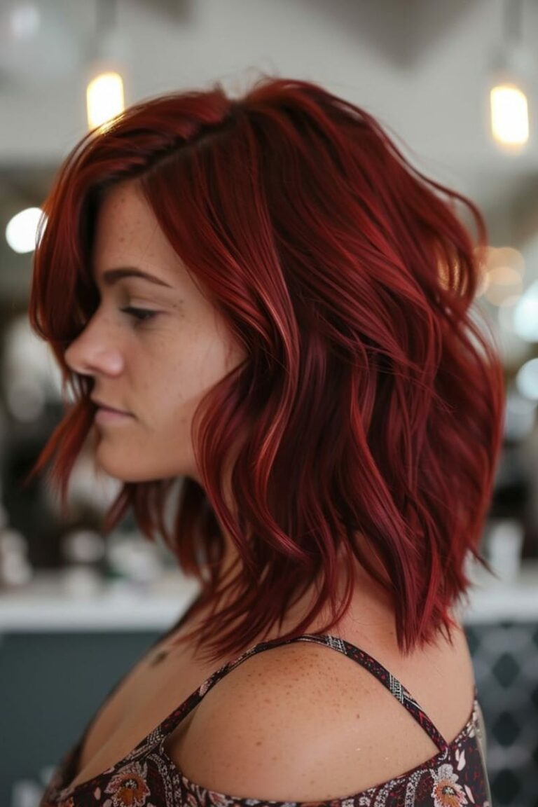 Cheveux rouge cerise : 10 idées de coupes pour adopter cette tendance ...