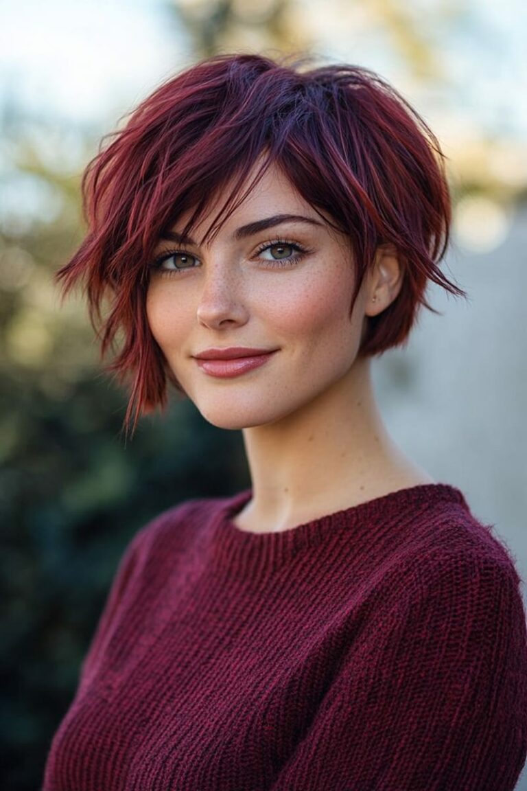 Cheveux rouge cerise : 10 idées de coupes pour adopter cette tendance ...