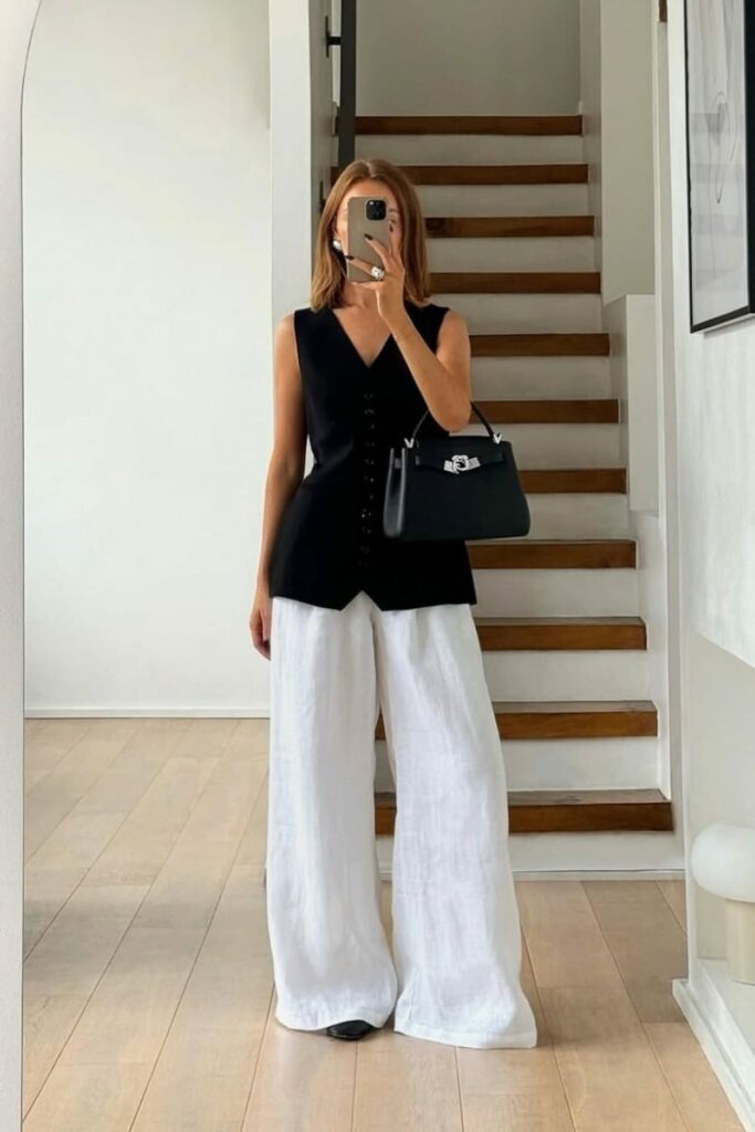 8 Idées de tenues avec un pantalon en lin faciles à porter pour le printemps et l'été - Taaora ...